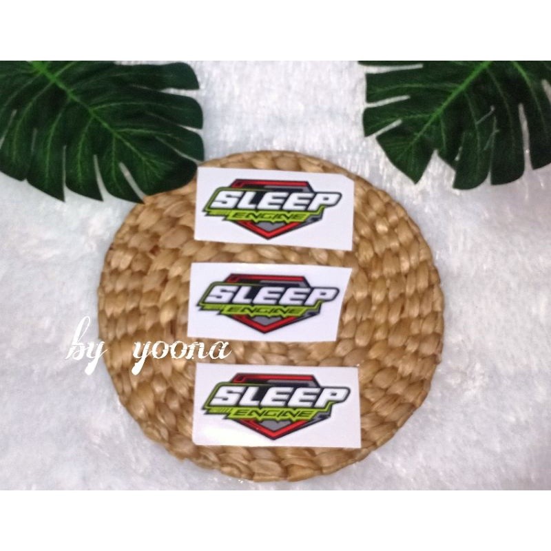 Jual stiker sleep engine murah printcut sudah laminasi stiker motor ...