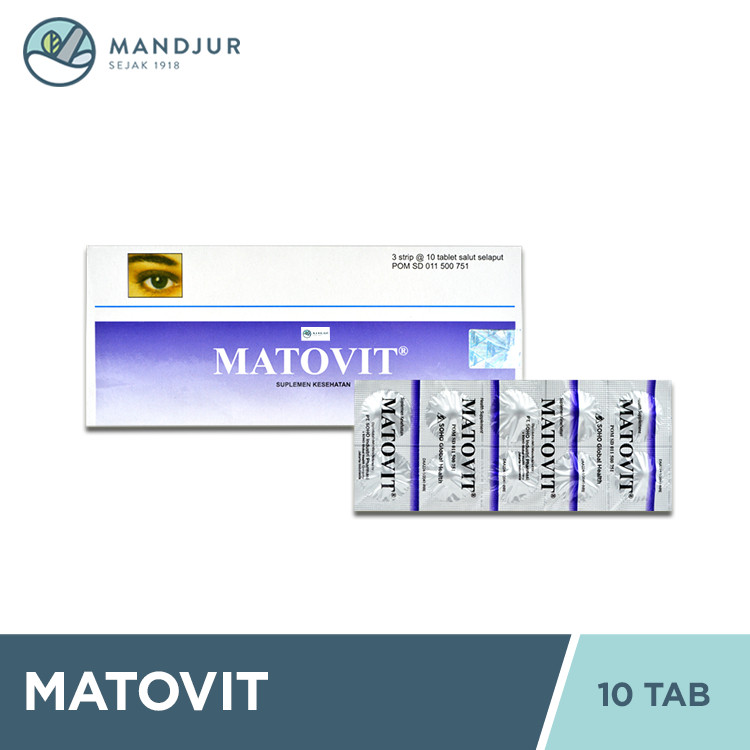 Jual Matovit 10 Tablet - Suplemen Kesehatan Mata | Shopee Indonesia