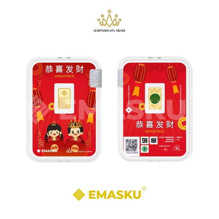 Jual EMASKU Hartadinata Moment Gong Xi Fa Cai 1 Gram | Shopee Indonesia