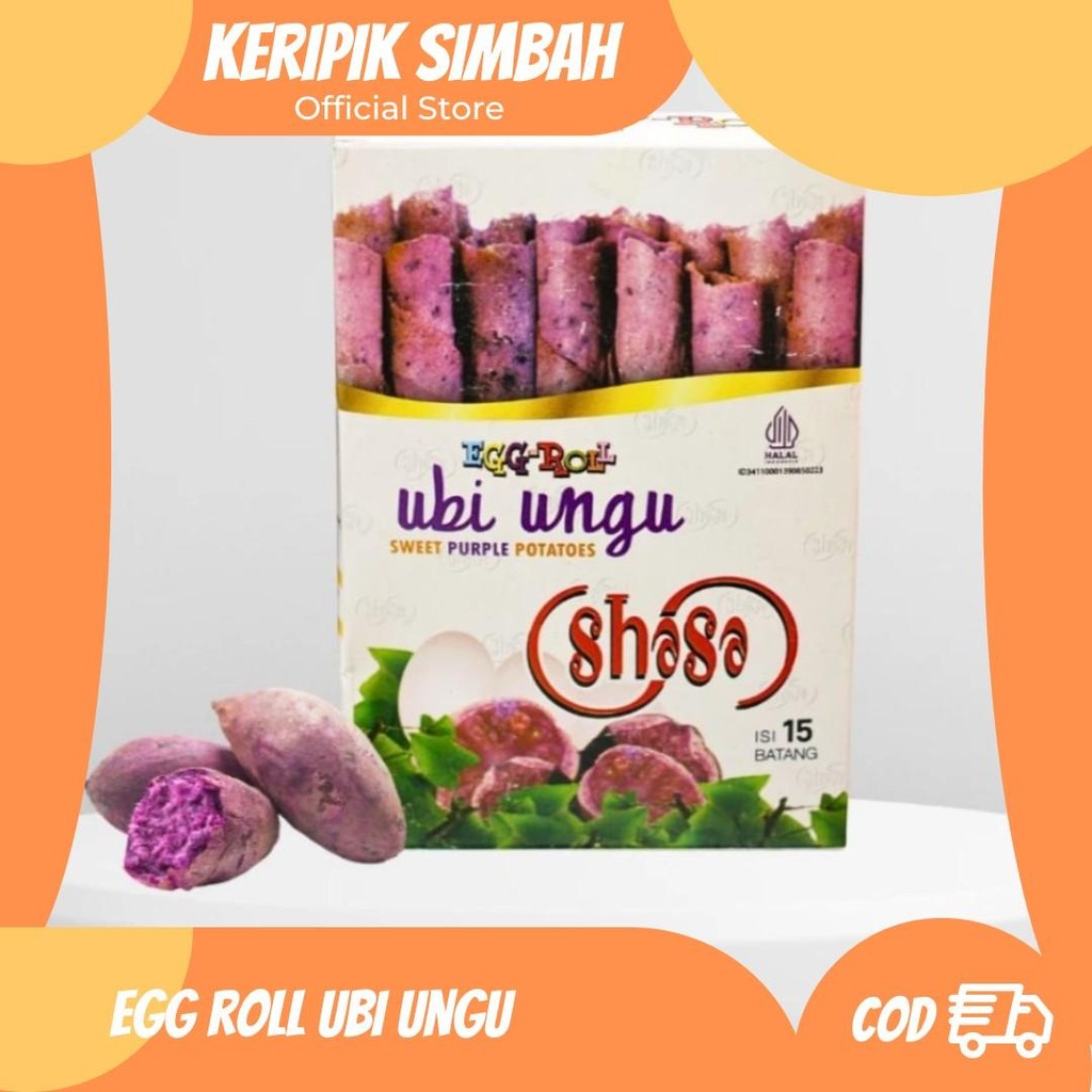 Jual Eggroll Ubi Ungu isi 15-20 Stik/Eggroll/Eggroll monde/wafer roll asli Jogja Camilan Cookies ...