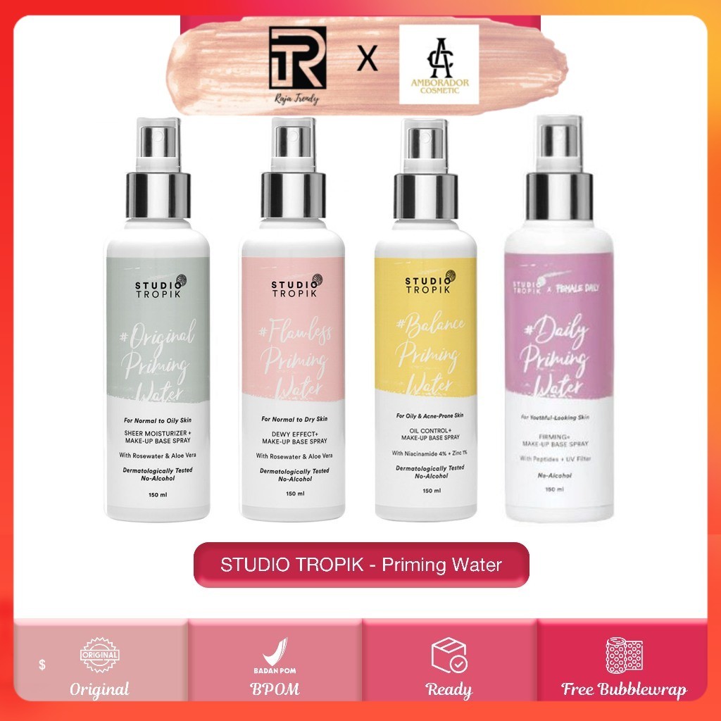 Jual STUDIO TROPIK - PRIMING WATER ( 30 / 150 ml ) - Priming Water Make-Up Base Spray , Original ...