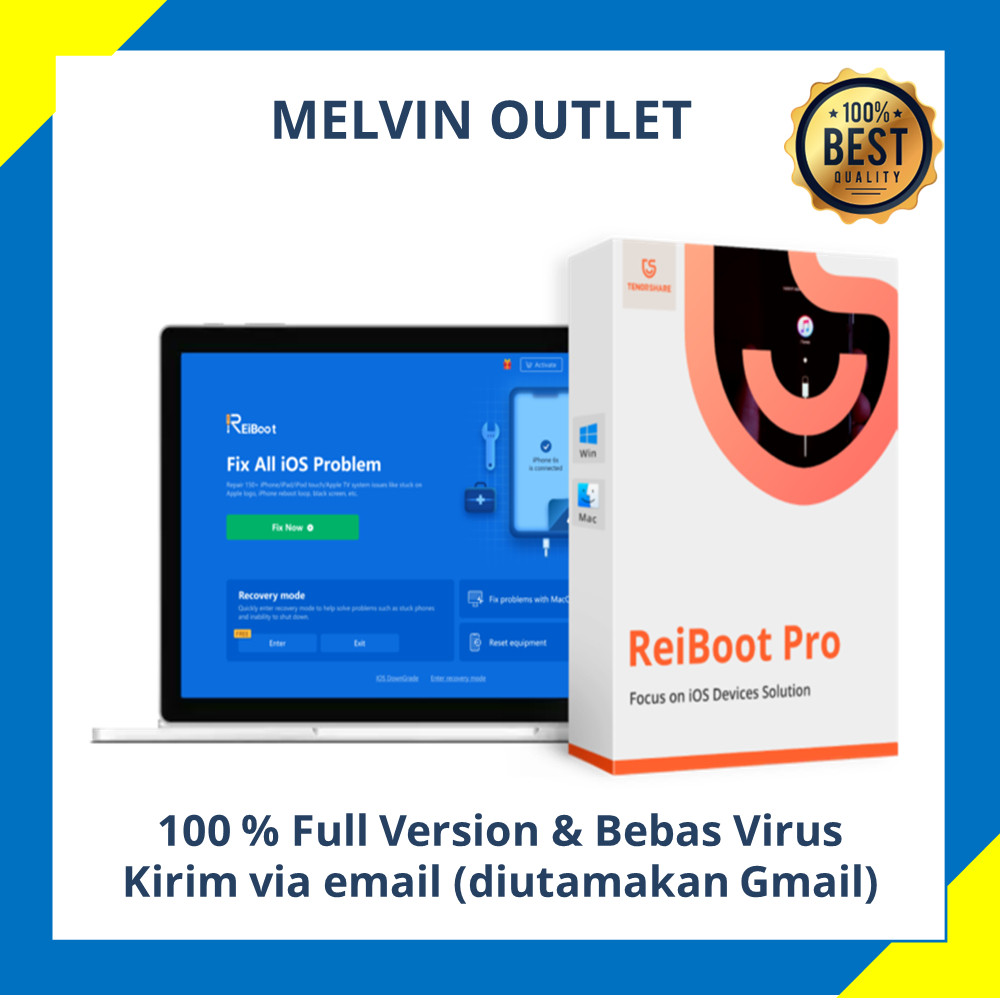 Jual TENORSHARE REIBOOT - Windows|Android|IOS|Iphone|Backup|Repair | Shopee Indonesia