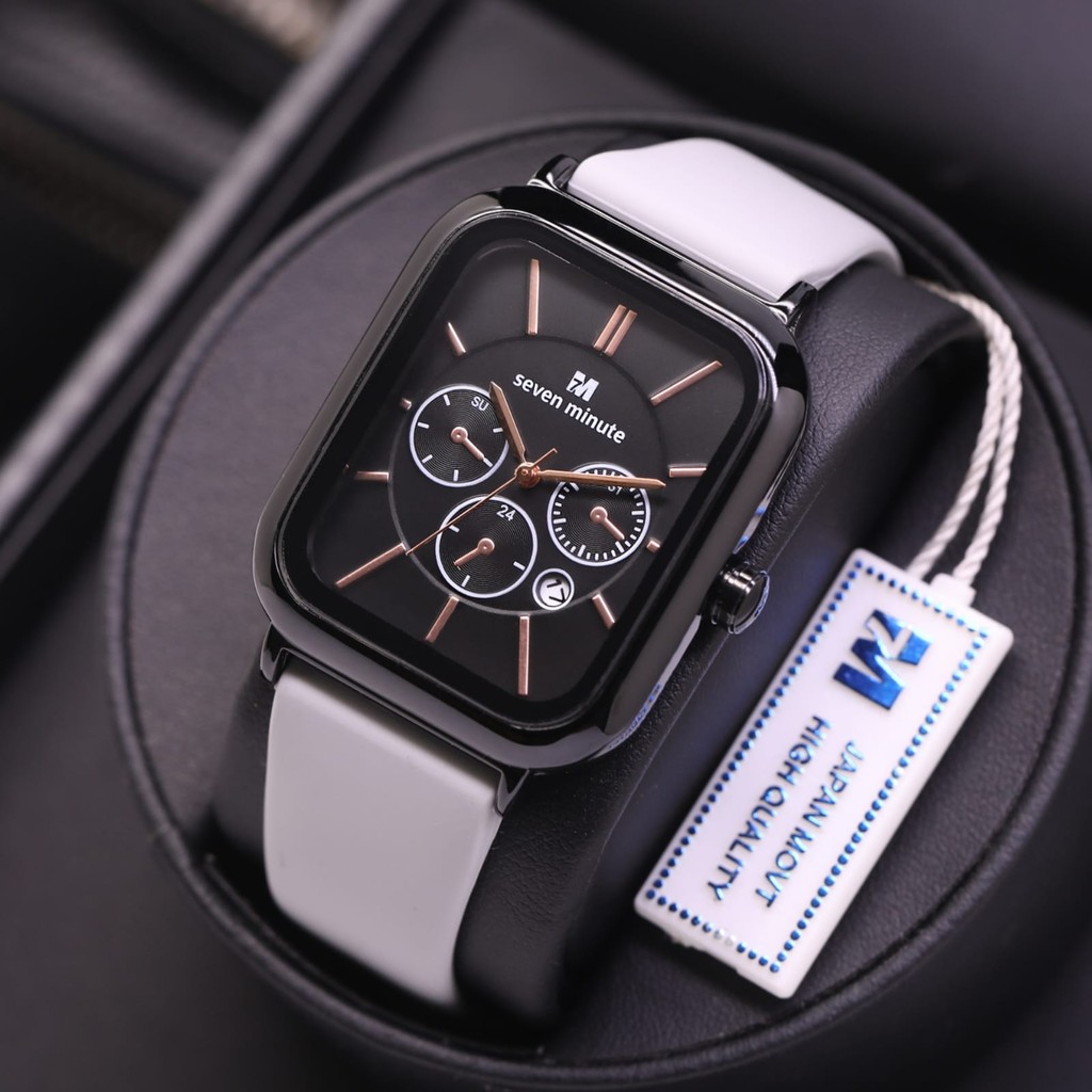 Jual JUAL Jam Tangan Wanita Seven Minute M702SSI - Body Casing Black ...