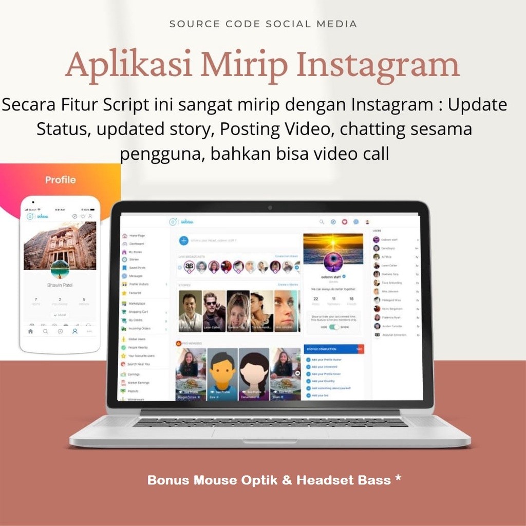 Jual Source Code Social Media Mirip Instagram | Shopee Indonesia