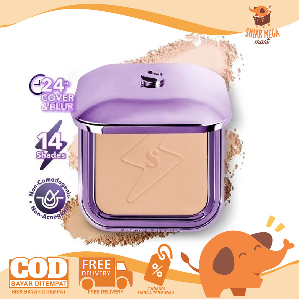 Jual SOMETHINC Copy Paste Coverblur Powder Foundation Two Way Cake ...