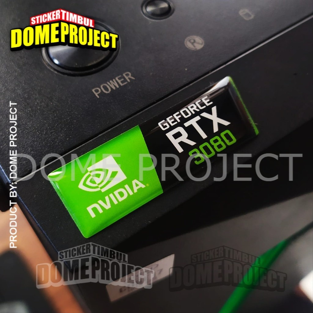 Jual STIKER GEFORCE RTX 3080 STIKER RESIN 3D LENTUR STIKER OUTDOOR ...