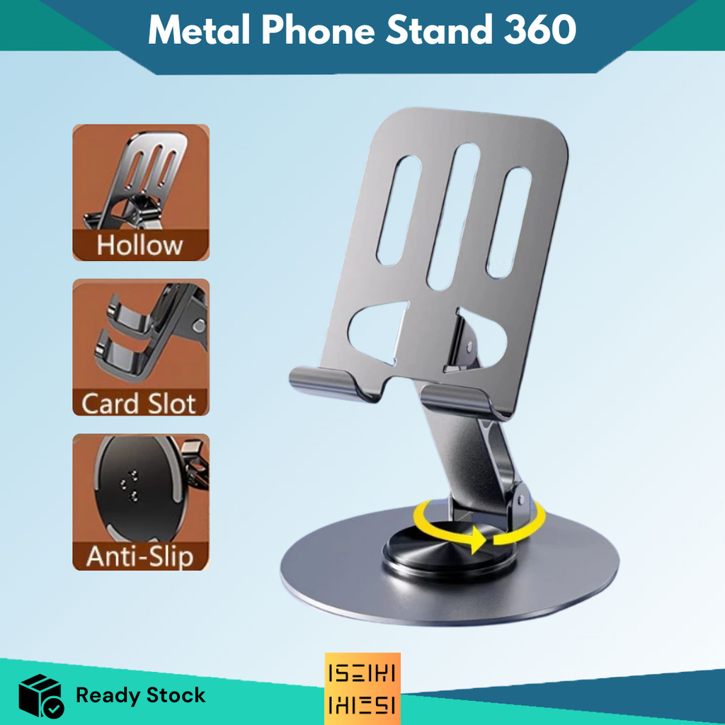 Jual Stand Holder Putar Rotasi360 Dudukan Lipat Multifungsi HP Tablet ...