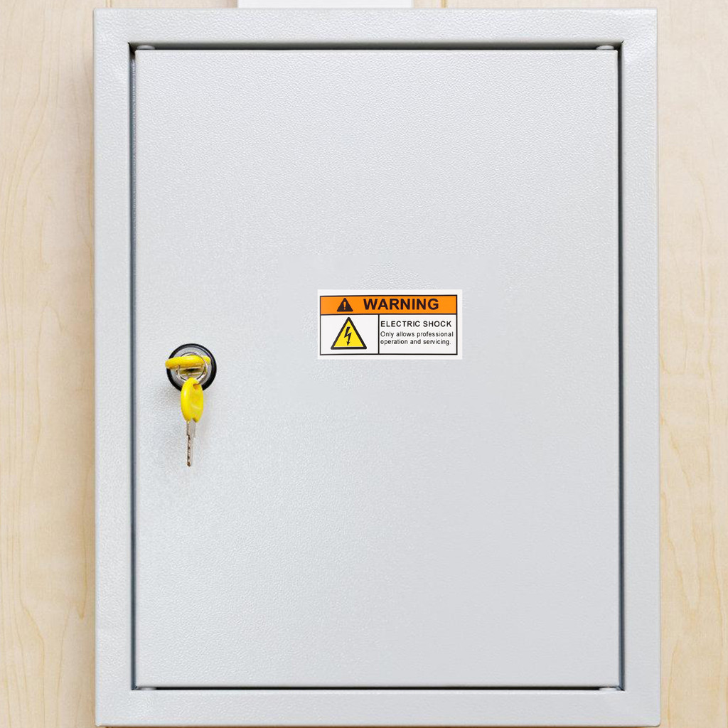 Jual 4 Pcs Beware of Electric Shock Sign Caution Stickers Electrical ...