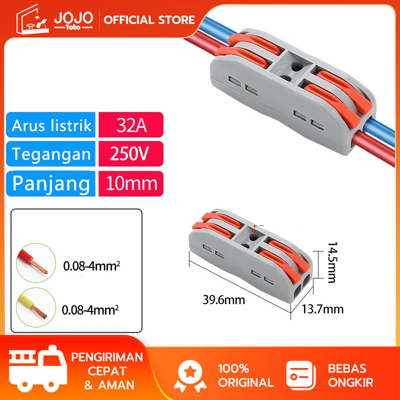 Jual 20 Pcs Konektor Penyambung sambung kabel SPL-2 SPL-3 PCT-222 PCT-223 2x2 2x3 instalasi ...
