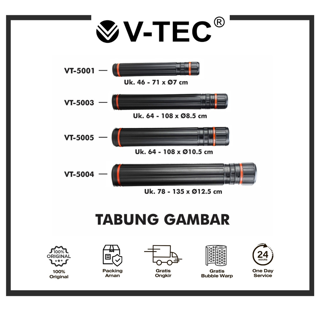 Jual V-TEC TABUNG GAMBAR HITAM UKURAN 46-71X76 CM TIPE VT-5001 | Shopee ...