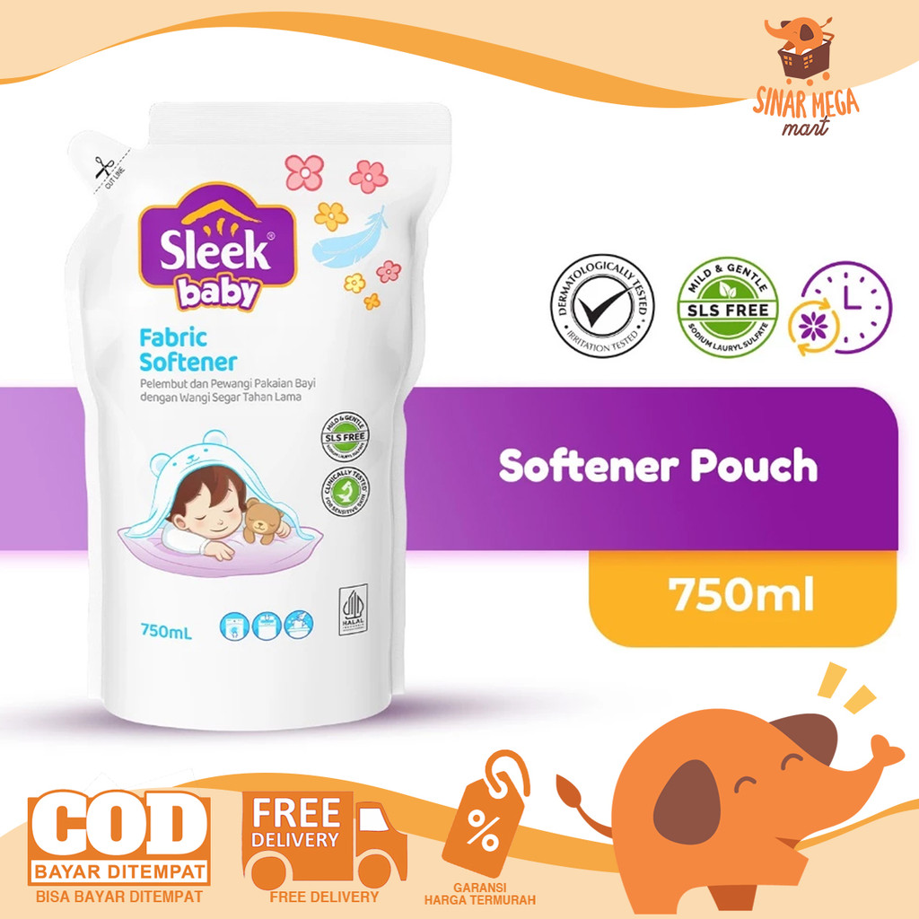 Jual SLEEK Baby Fabric Softener 750ml - Pelembut Pewangi Pakaian Bayi ...