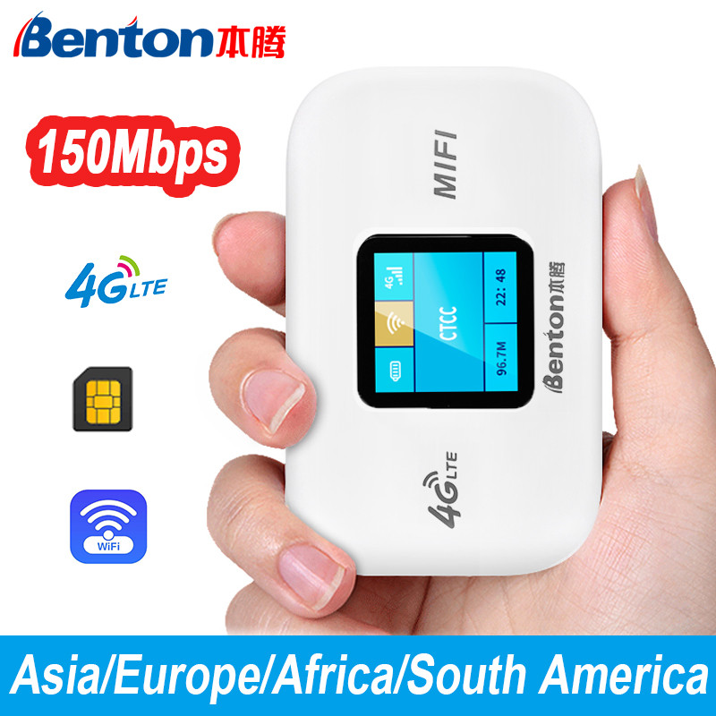 Jual Benton Unlock 4G SIM WiFi Router Portable WiFi Hotspot 150Mbps ...