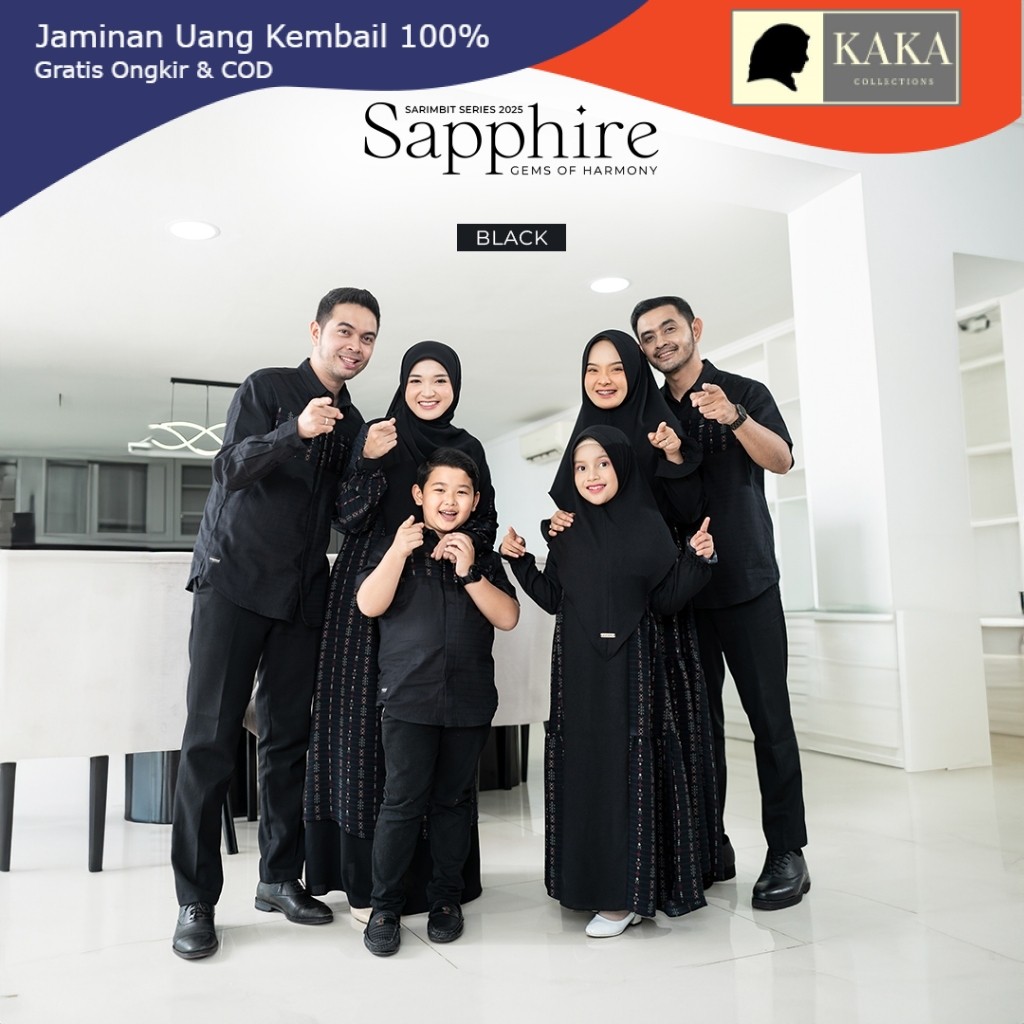 Jual SARIMBIT 2025 SAPPHIRE SERIES BY YASMEERA - BLACK - SARIMBIT ...