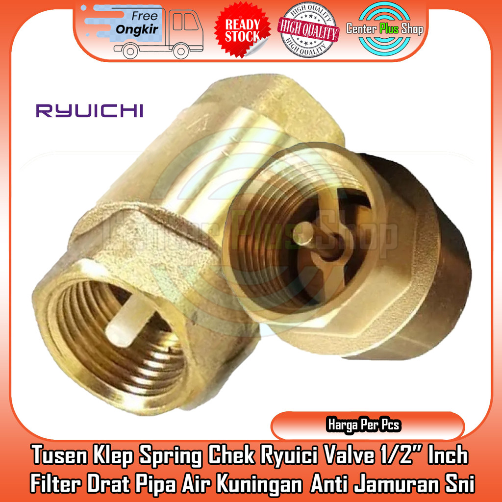 Jual Drat Kuningan Sni Ryuichi Tusen Klep Filter Air Pipa Spring Check ...