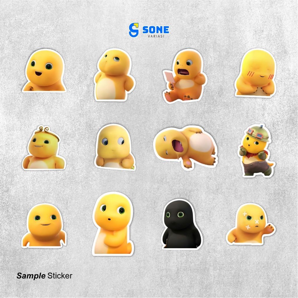 Jual Sticker Pack Nailong Dino Kuning Aesthetic Paper Vinyl Waterproof ...