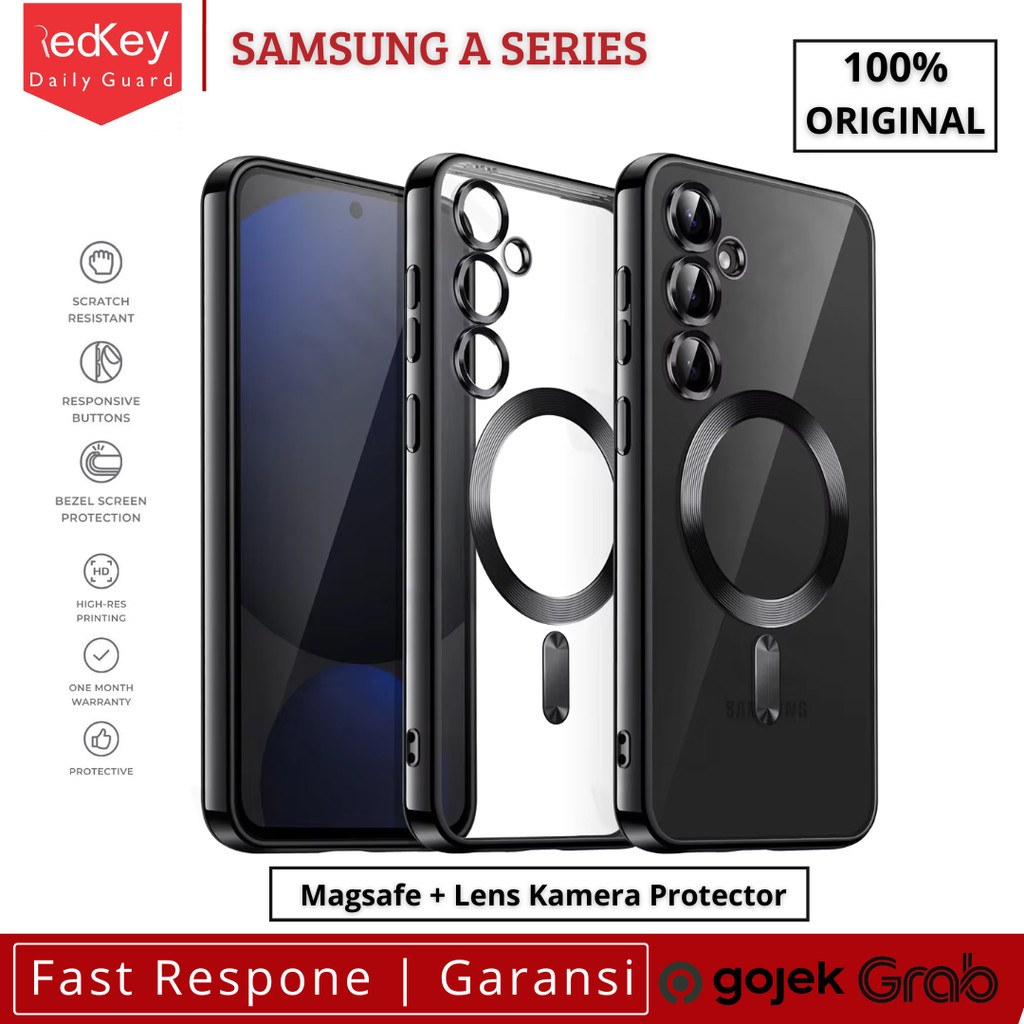 Jual Redkey Case Samsung A15 A35 A55 A14 A54 A16 A26 A36 A56 5G Magsafe TPU Plating List ...