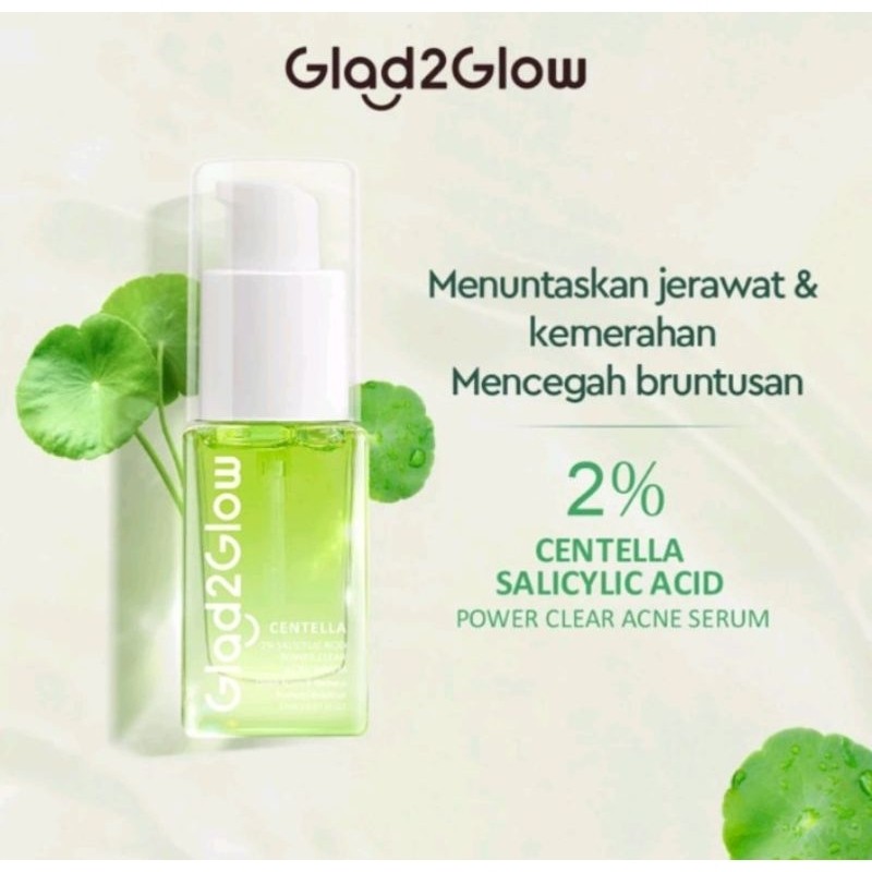 Jual Glad2Glow || G2G || Centella Salicylic Acid || Power Acne Serum ...