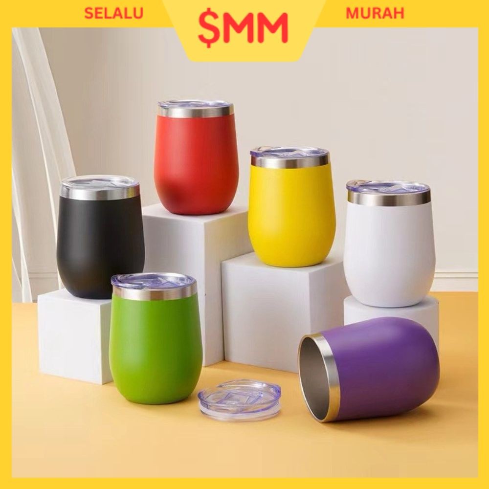 Jual Egg Mug Stainless 350ml Termos Gelas Cangkir Kopi dan Teh Tahan ...