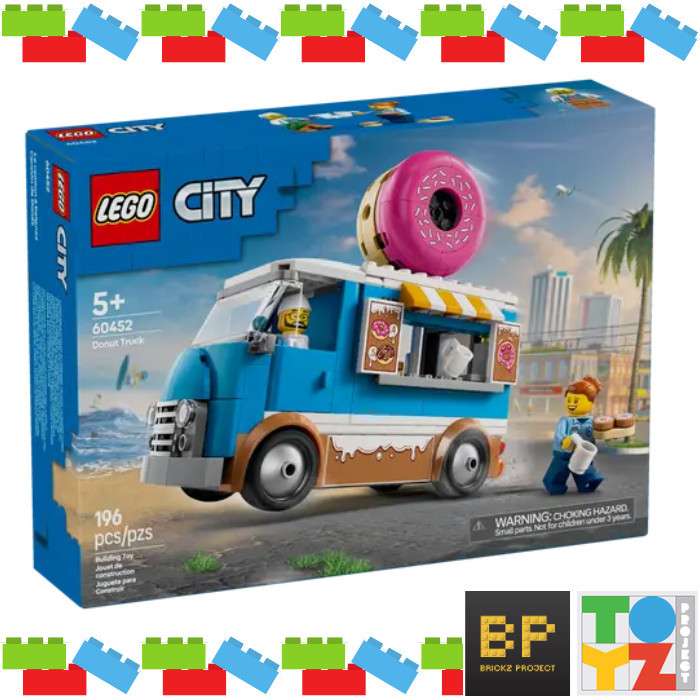 Jual LEGO 60452 City - Donut Truck | Shopee Indonesia
