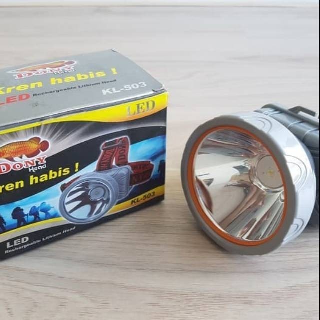 Jual Senter kepala DONY KL-503 LED 3W KEREN HABIS ORIGINAL GROSIR TERMURAH CAHAYA PUTIH DAN ...