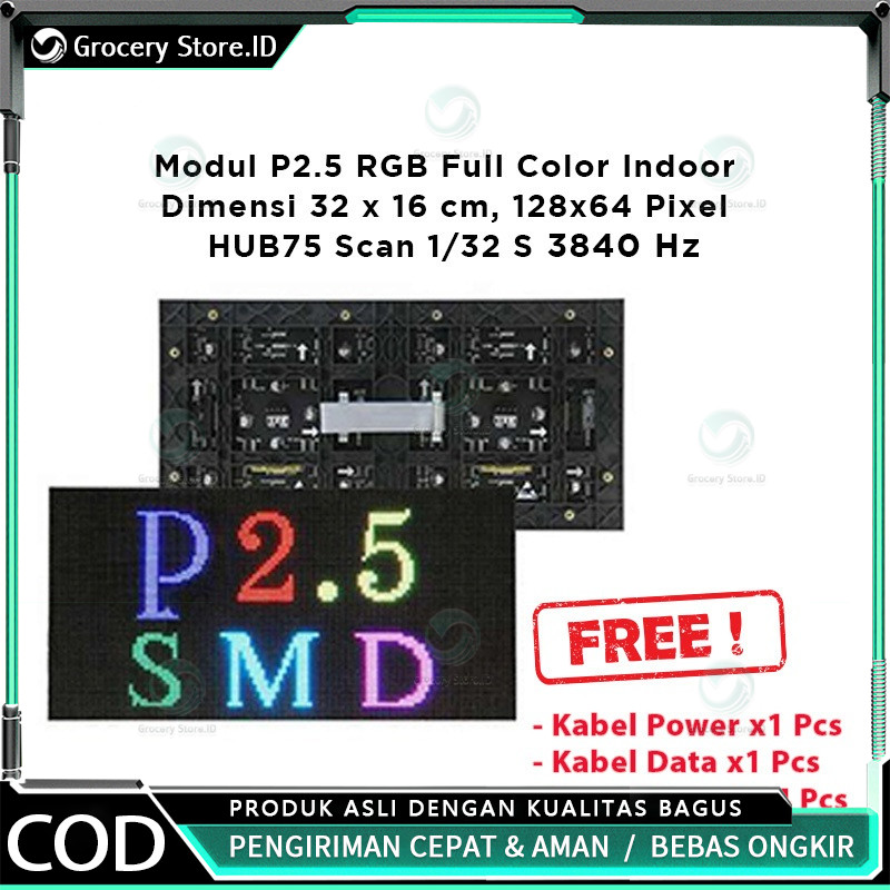 Jual Panel Module Led P5 RGB Panel Module Modul LED P10 Running Text ...