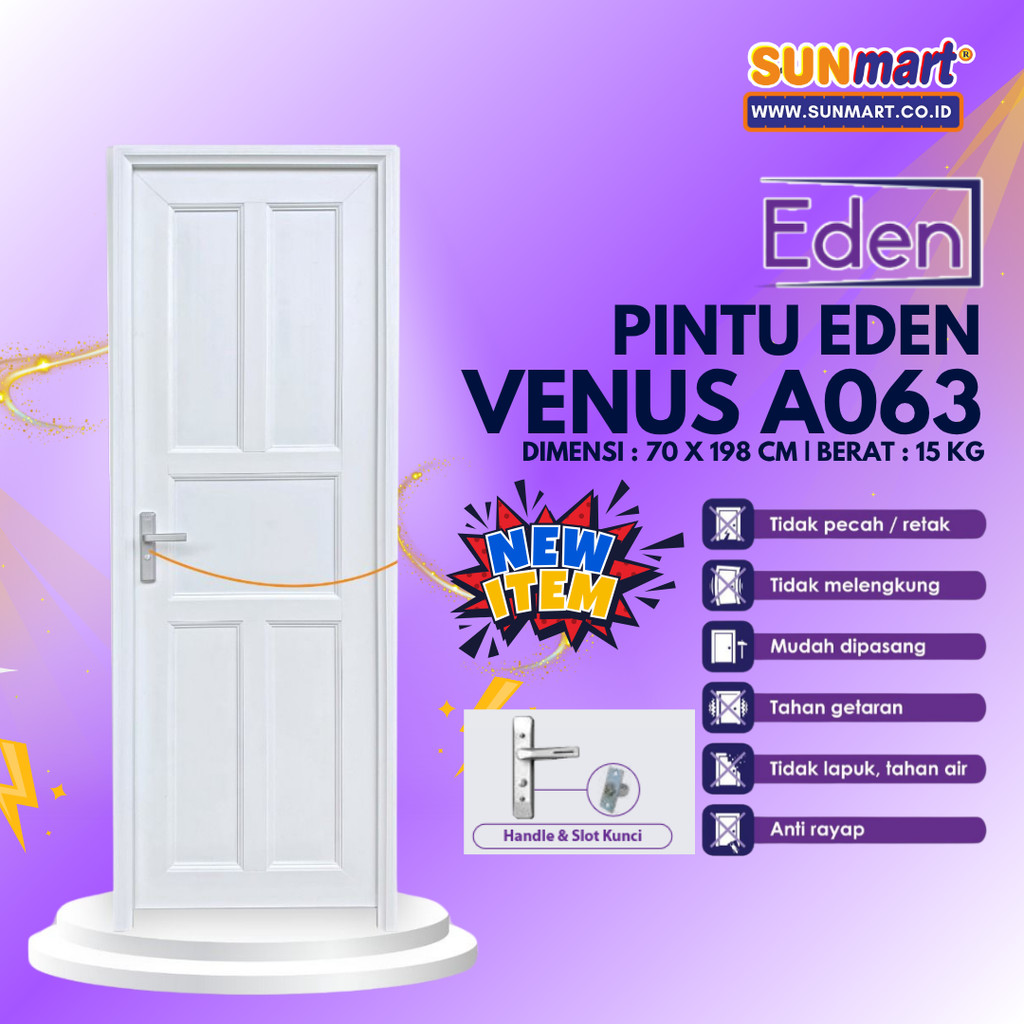 Jual PINTU UPVC EDEN VENUS A063 KANAN 130224 | Shopee Indonesia