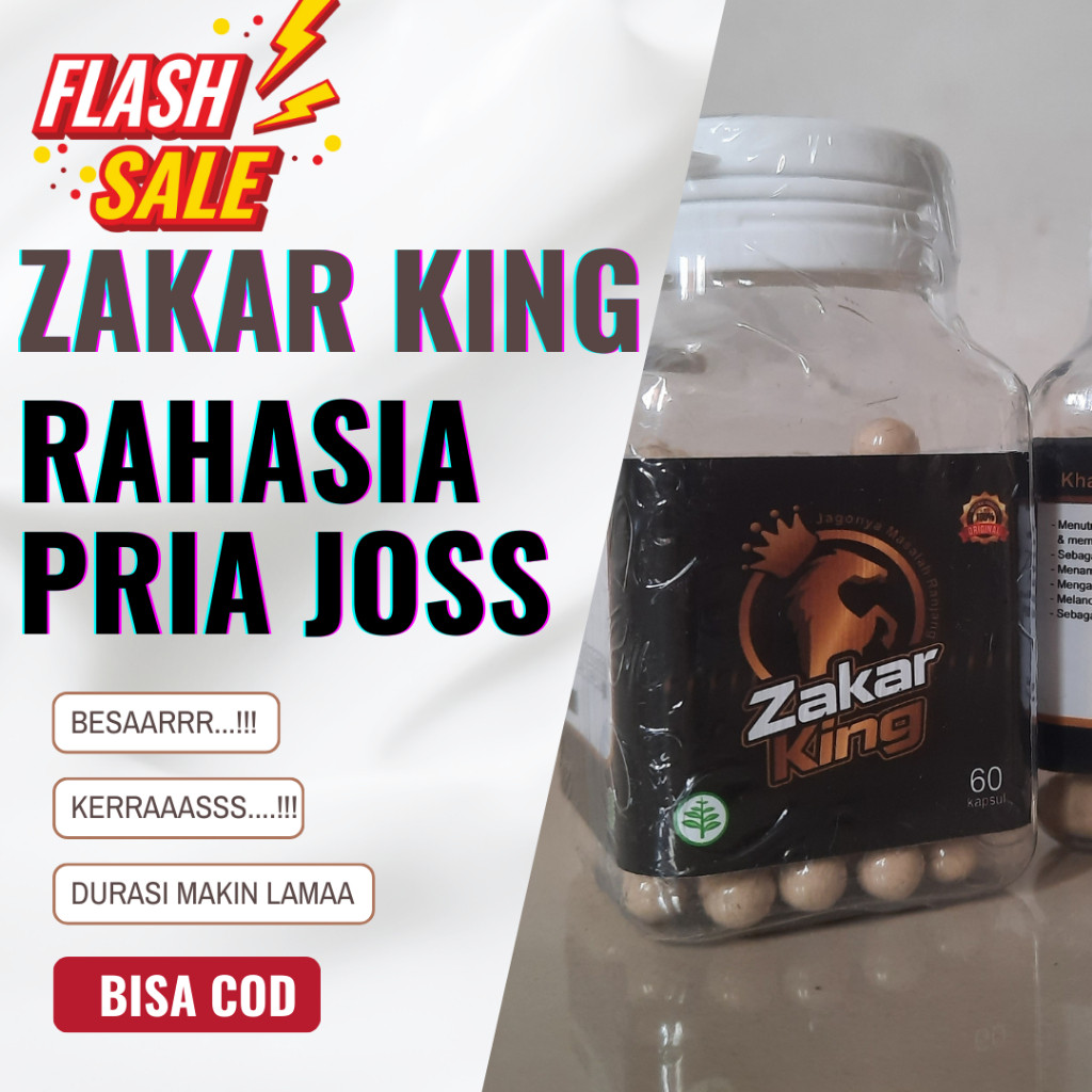 Jual Zakar King Suplemen Herbal Pria Dewasa Perkasa Durasi Tahan Lama ...