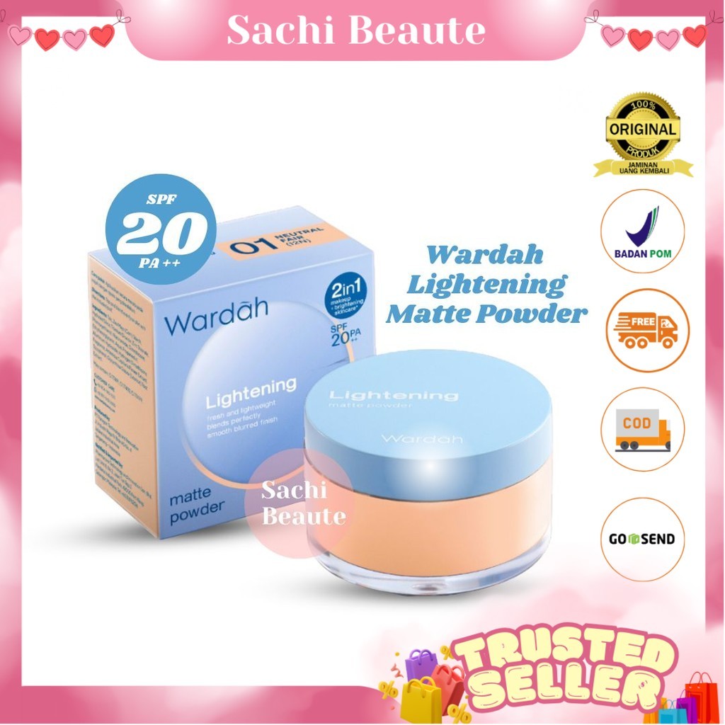 Jual NEW! Wardah Lightening Matte Powder 20 g - Bedak Tabur BPOM ...