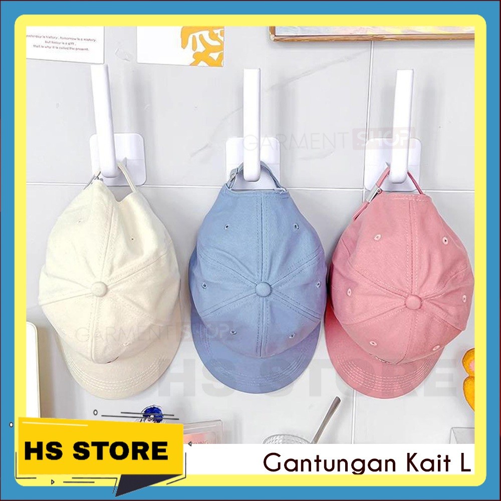 Jual Gantungan Topi Tempel Hanger Organizer Penyimpanan Topi Kunci ...