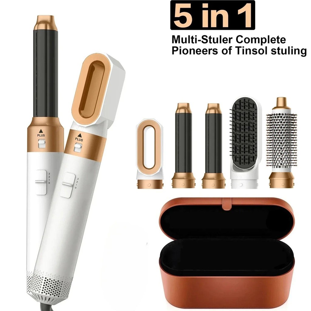Jual High Speed 5IN1 Hot Air Brush Wrap Blow Dryer With Electric ...