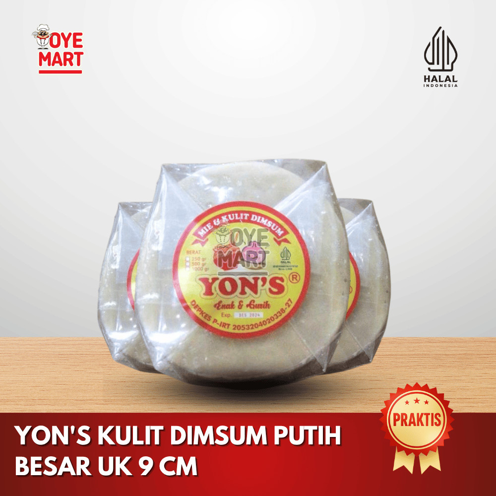 Jual YON'S KULIT DIMSUM PUTIH BESAR UKURAN 9 CM | Shopee Indonesia