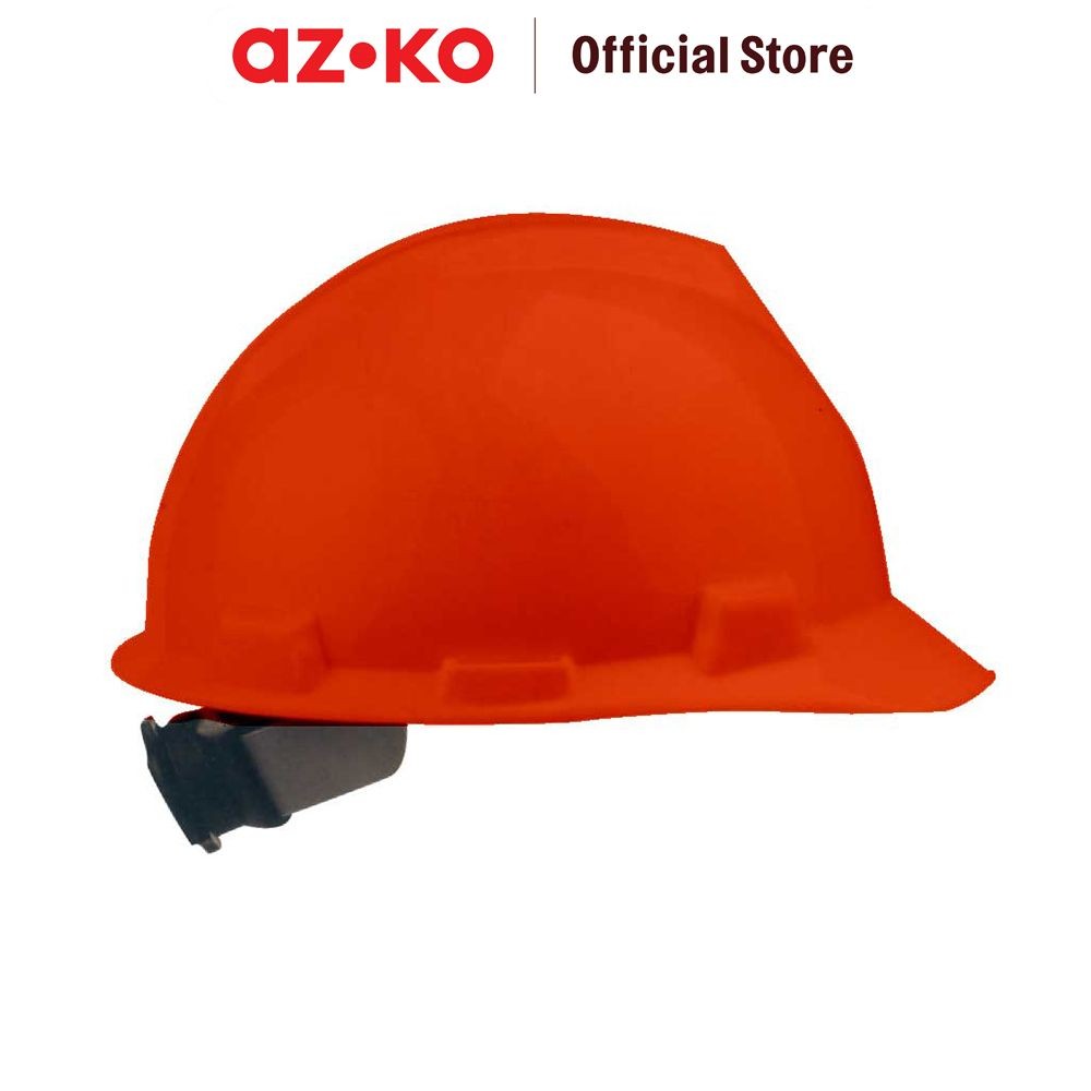 Jual AZKO Krisbow Brim Helm Keselamatan Kerja Hdpe - Orange Safety ...