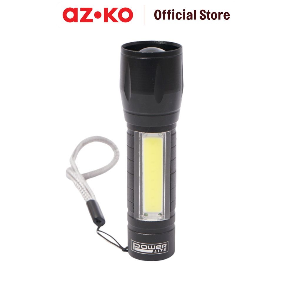 Jual AZKO Powerlite Senter Led Rechargeable 120 Lumens Flashlight ...