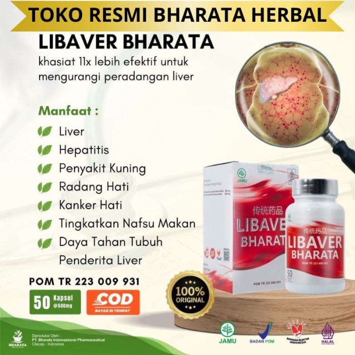 Jual Libaver Bharata Obat Liver Hepatitis Radang Hati Komplikasi ...