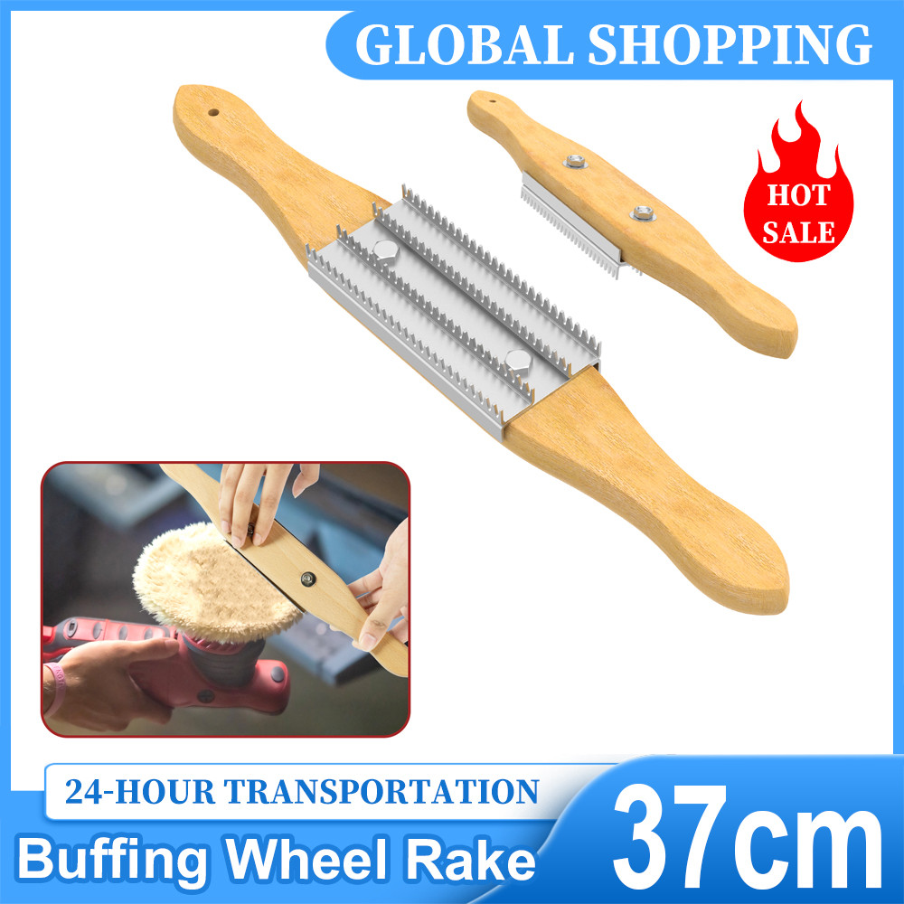 Jual Buffing Wheel Rake 15inch Sturdy Polishing Wheel Rake with Spare ...