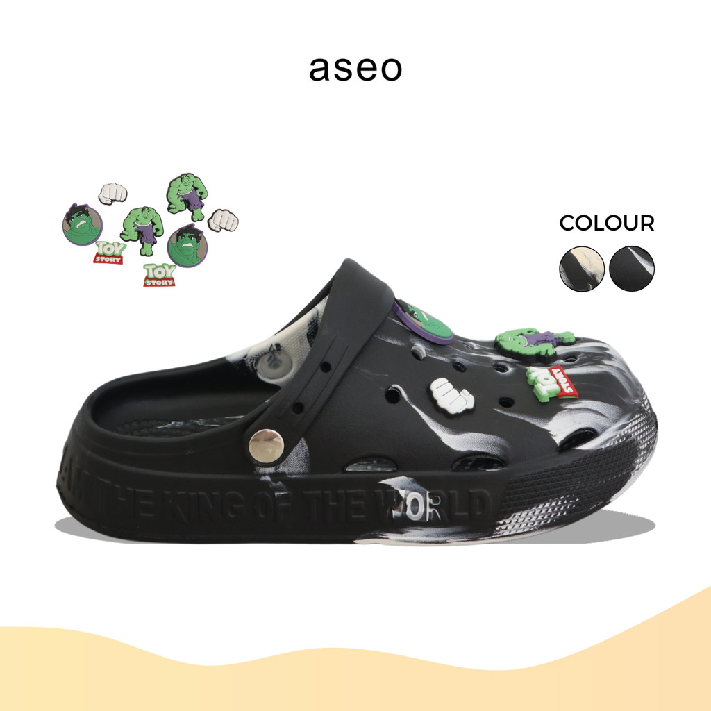 Jual Aseo Sandal Pria Baim Clog Terbaru Slip on Kodok Anti Slip Karet ...