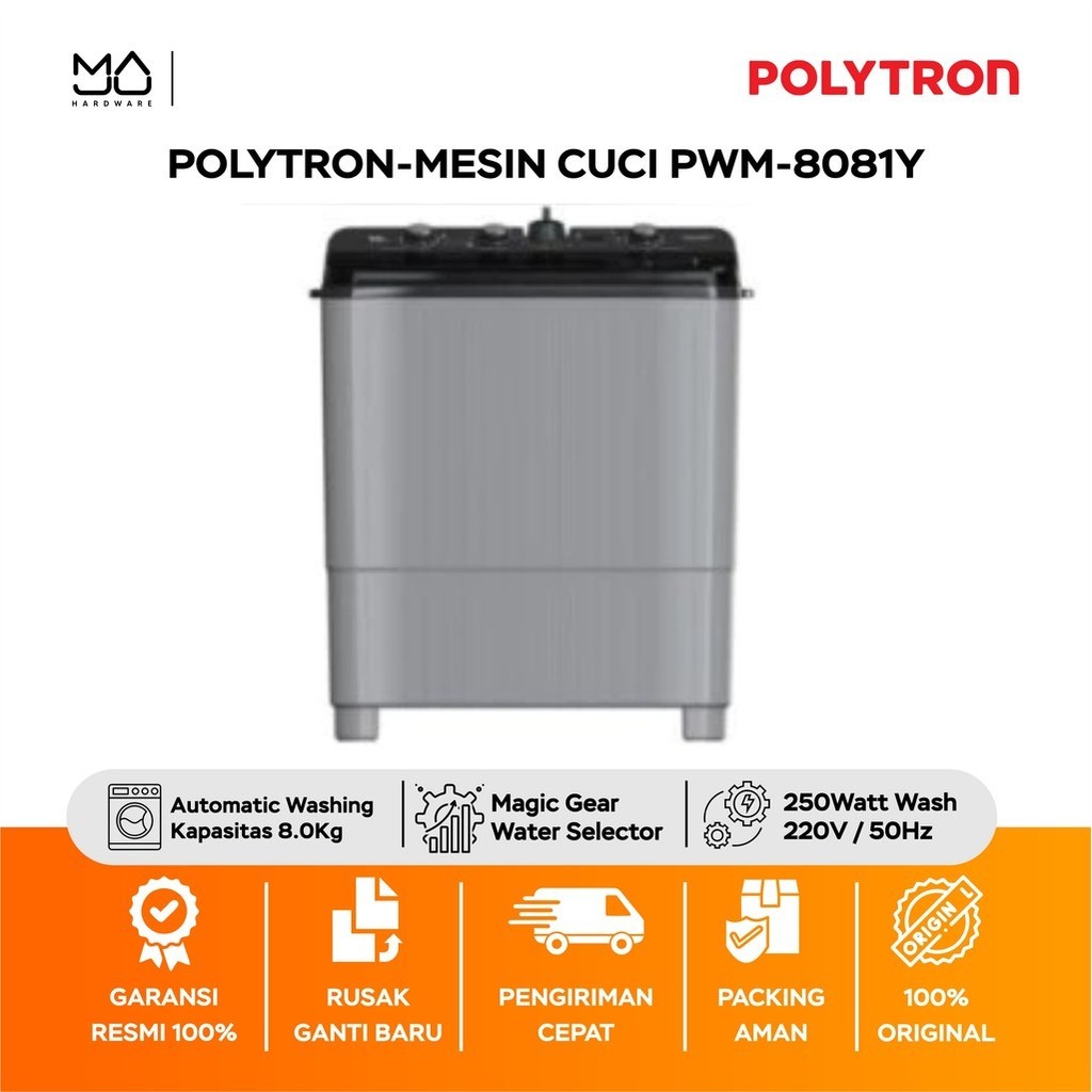 Jual Mesin Cuci 2 Tabung Polytron PWM 7081 7KG - Garansi Resmi | Shopee ...
