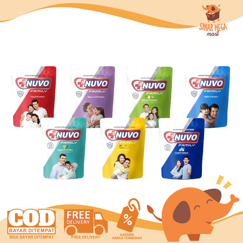 Jual NUVO Sabun Mandi Cair Pouch 60ml / Liquid Soap Body Wash Kemasan ...