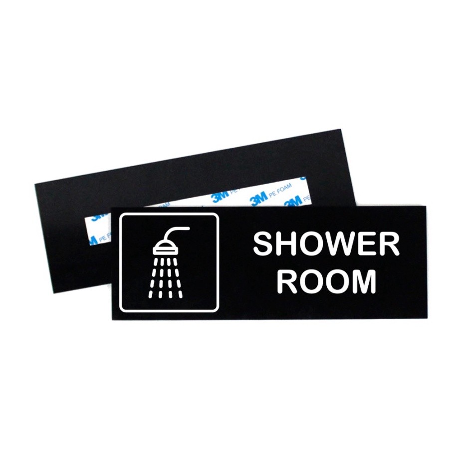 Jual Unik shower room signage board - logo area mandi - acrylic sign ...