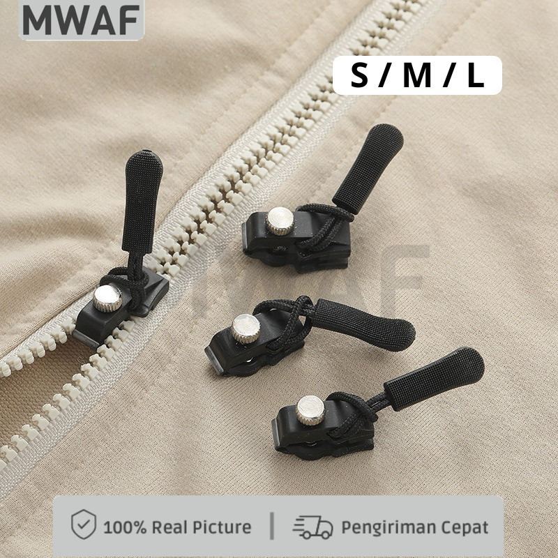 Jual MWAF - Resleting Zipper Pengganti Pakaian Warna Hitam / Zipper ...