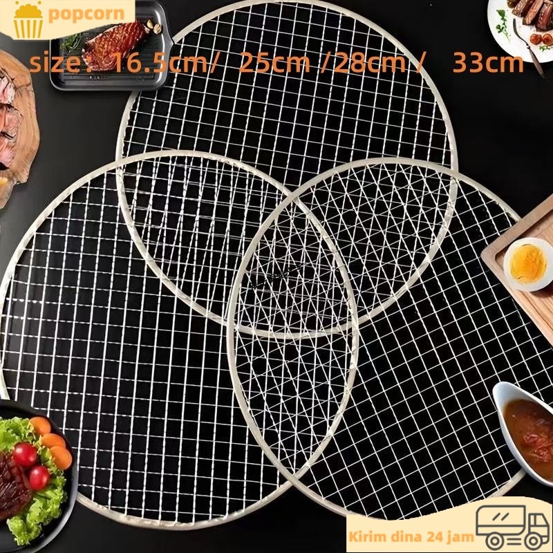 Jual BBQ Grill Net Jaring Bulat Stainless Steel Barbecue Wire Mesh ...
