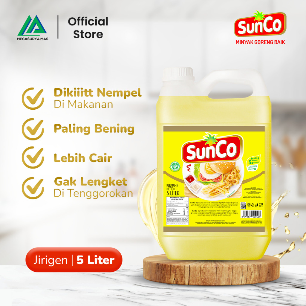 Jual SunCo Minyak Goreng Jerigen 5L | Shopee Indonesia