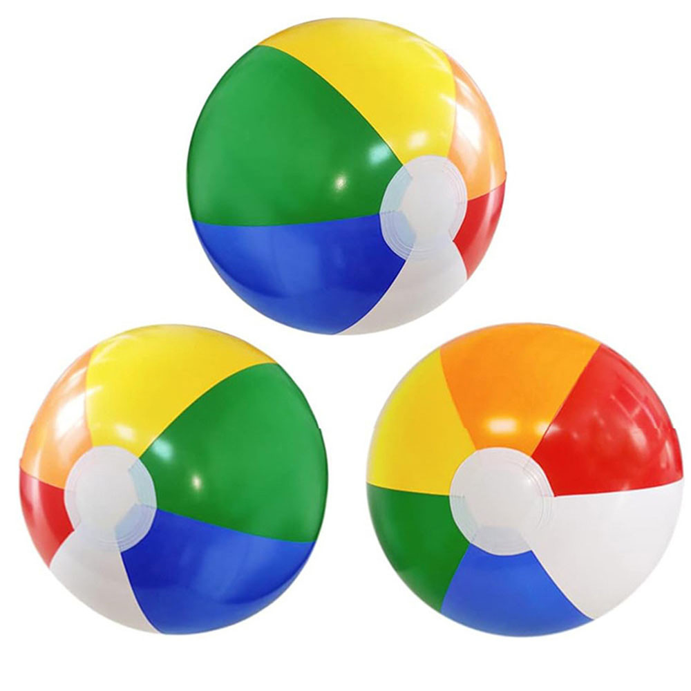 Jual Inflatable Beach Ball 6 Colors PVC Water Toy for Pool Lake Party ...