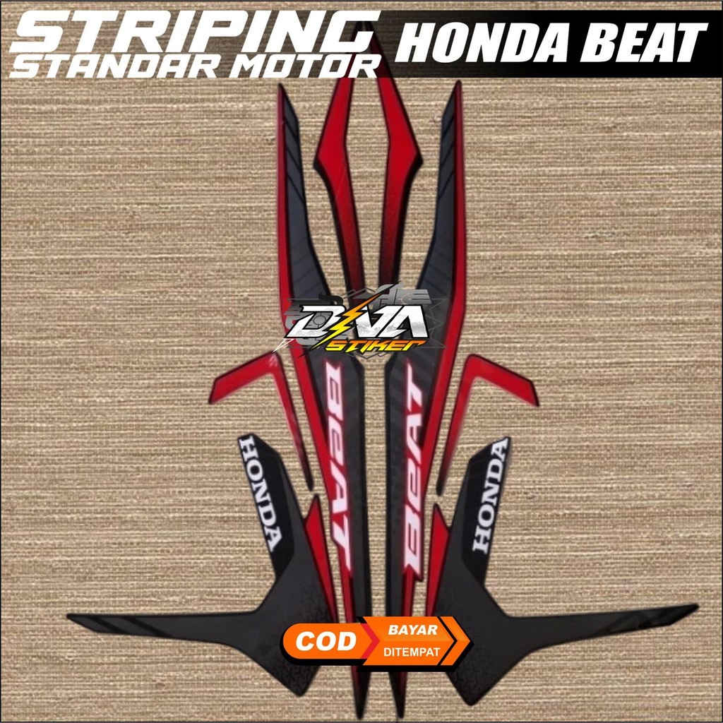 Jual striping honda beat fi 2024 deluxe cbs hitam full list motor ...