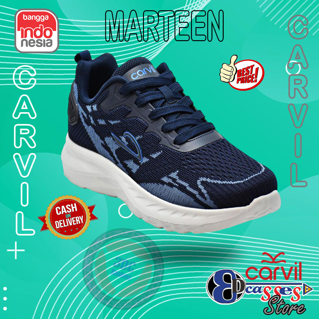 Jual Carvil MARTEEN SM - Sepatu Pria Sneaker Casual Sport Sekolah Pria ...