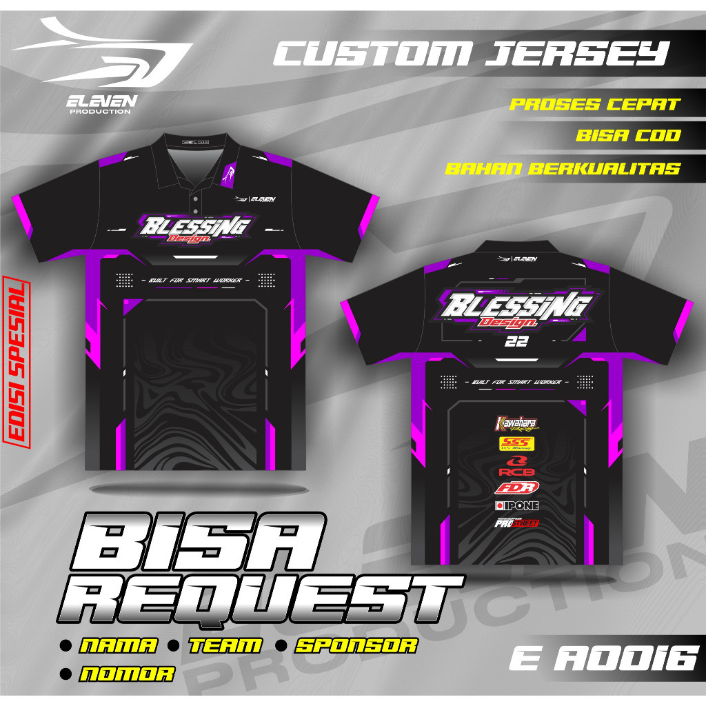 Jual JERSEY RACING kaos baju jersey racing custom full printing jersey ...