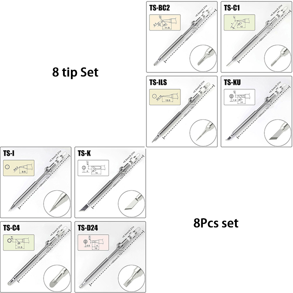 Jual Pine64 TS101 Soldering Iron Tip TS-B2 BC2 Replacement Models for ...