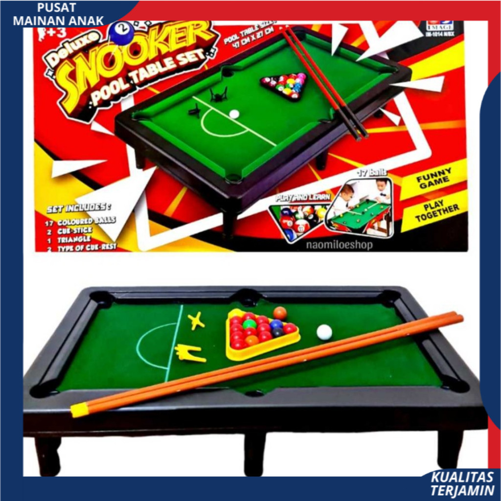 Jual Mainan Anak Biliard Mini Snooker Deluxe Billiards Game Table Meja ...
