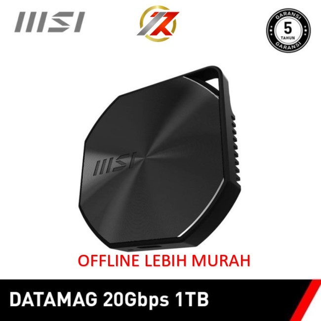 Jual SSD MSI DATAMAG 20Gbps 1TB MAGNETIC PORTABLE SSD EXTERNAL | Shopee Indonesia