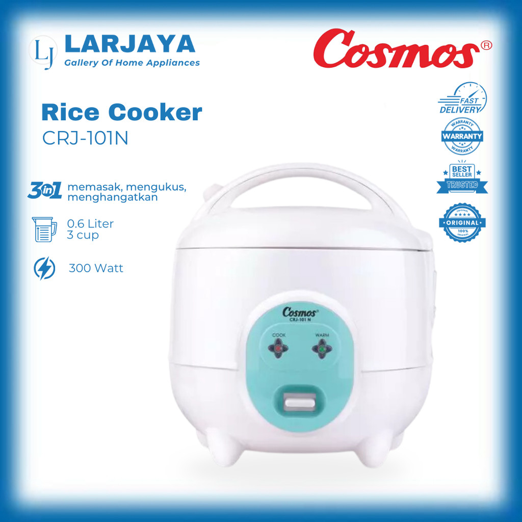 Jual Rice Cooker Cosmos 0.6 Liter CRJ-101N | Magic Com Mini 3in1 ...